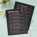 Monthly Upcoming Calendar of Events Schedule Flyer | Zazzle
