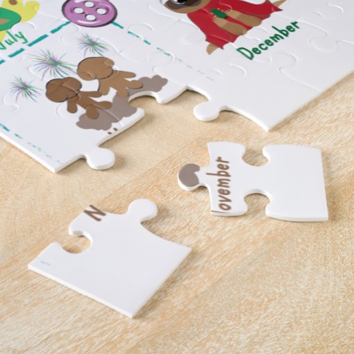 Months of the Year Jigsaw Puzzle | Zazzle