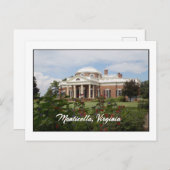 Monticello Postcard | Zazzle