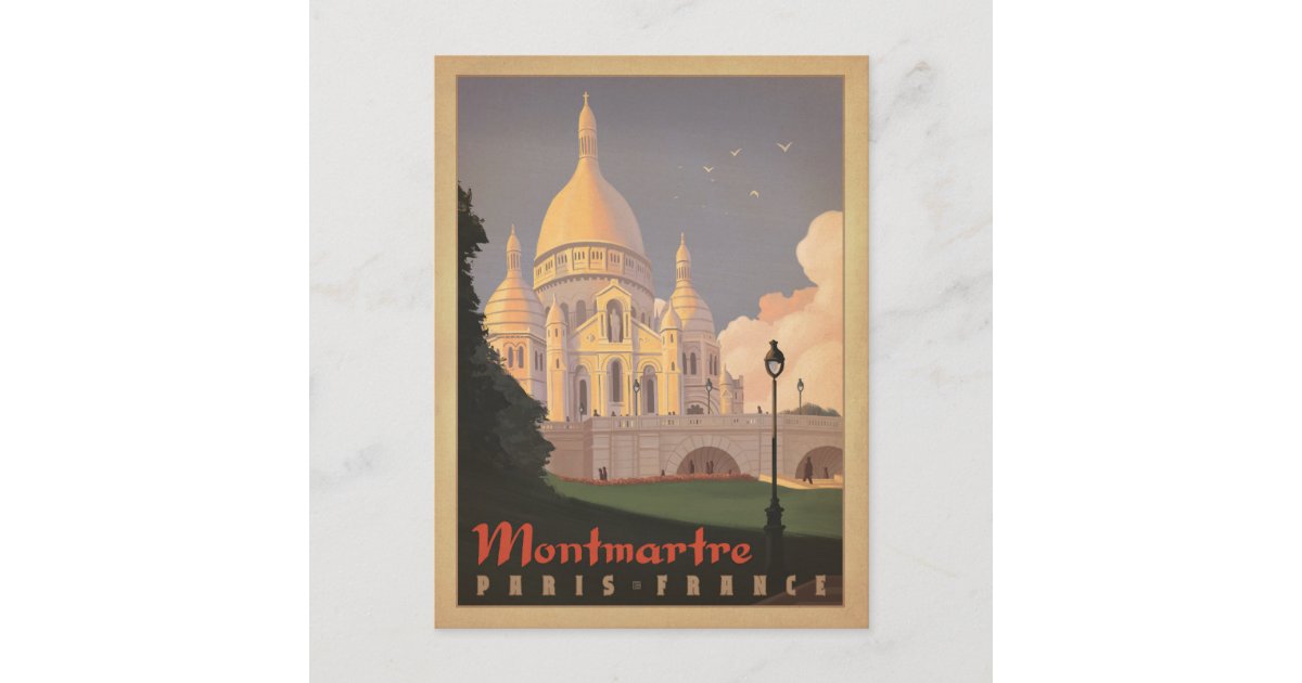 Montmartre - Paris, France Postcard | Zazzle