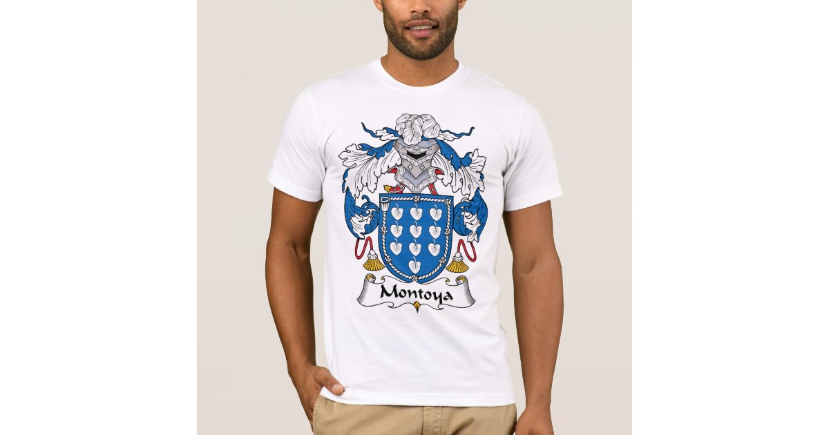 Montoya Family Crest T-Shirt | Zazzle