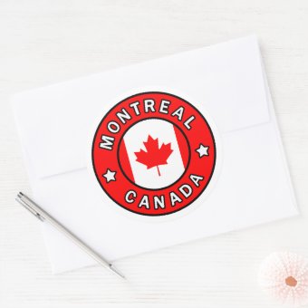 Montreal Canada Classic Round Sticker | Zazzle