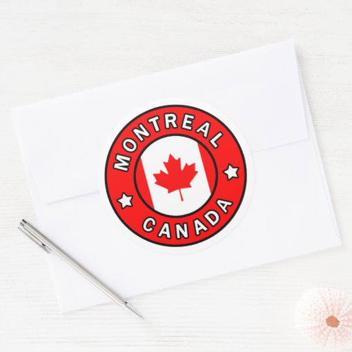 Montreal Canada Classic Round Sticker | Zazzle