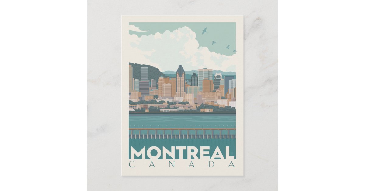 Montreal, Canada | Skyline Postcard | Zazzle