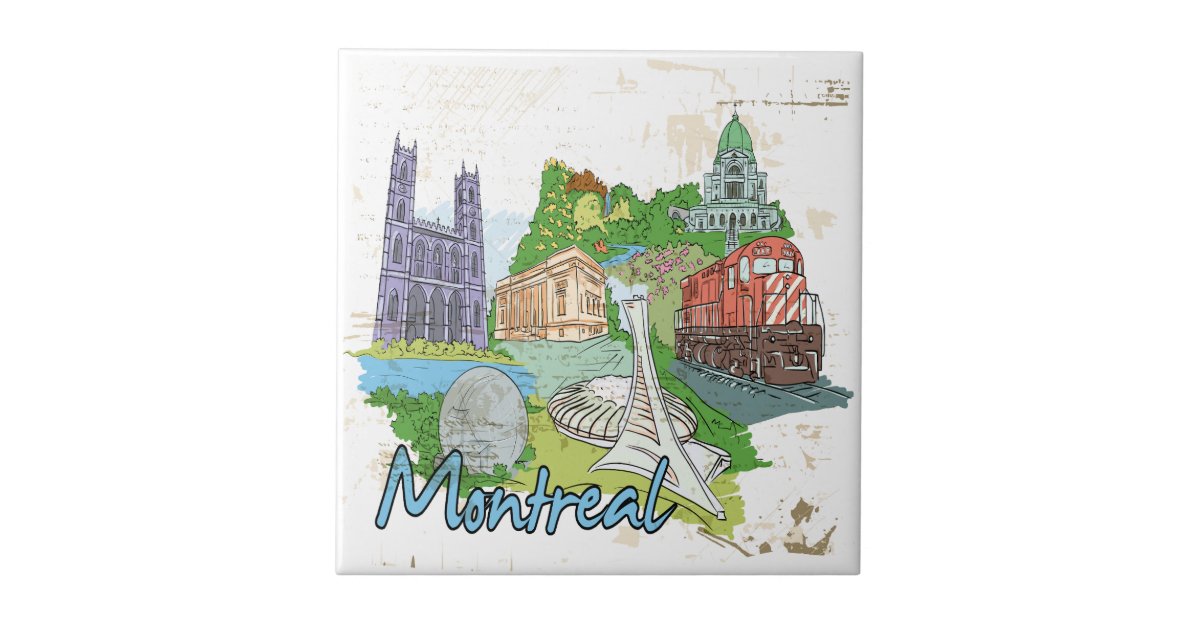Montreal Ceramic Tile | Zazzle