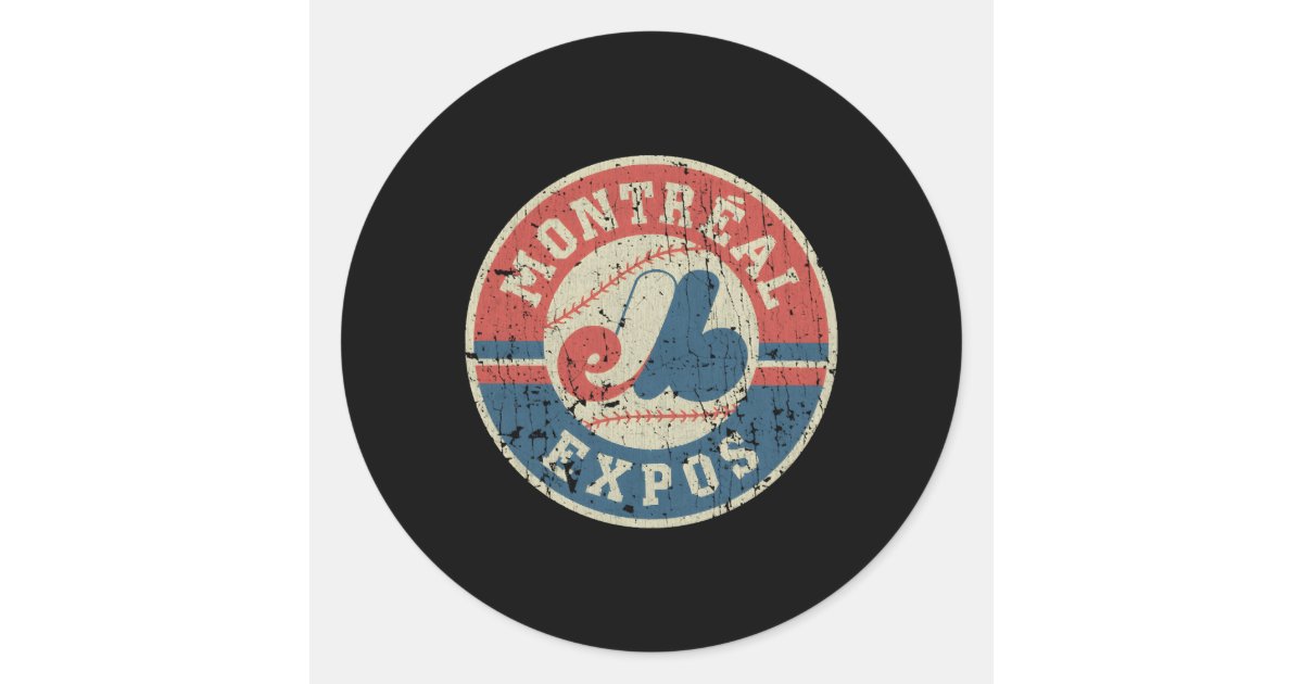 Montreal Expos Classic Round Sticker | Zazzle