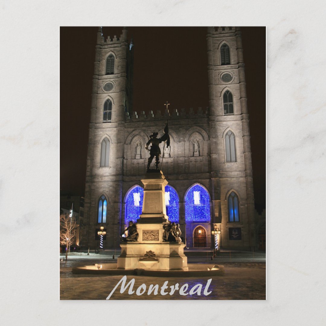 Montreal Notre-Dame Basilica Postcard | Zazzle