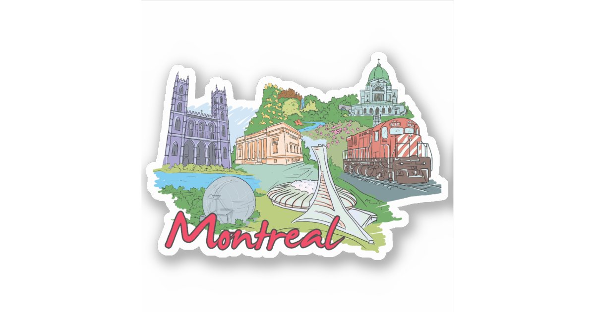 Montreal Sticker | Zazzle
