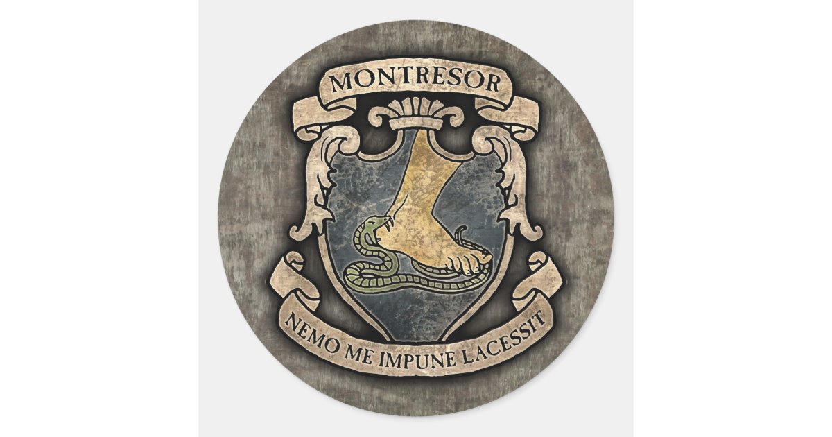 Montresor Coat of Arms Classic Round Sticker | Zazzle