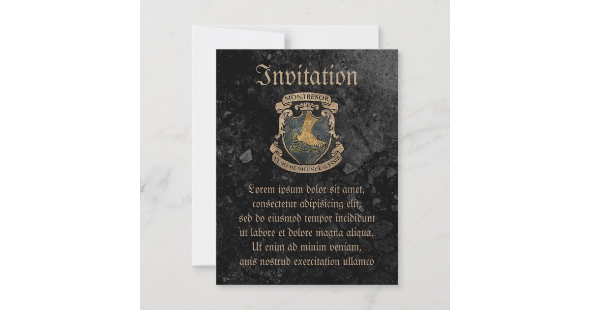 Montresor Coat of Arms Invitation | Zazzle