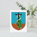 Montserrat Official Coat Of Arms Heraldry Symbol Postcard | Zazzle