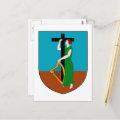 Montserrat Official Coat Of Arms Heraldry Symbol Postcard | Zazzle