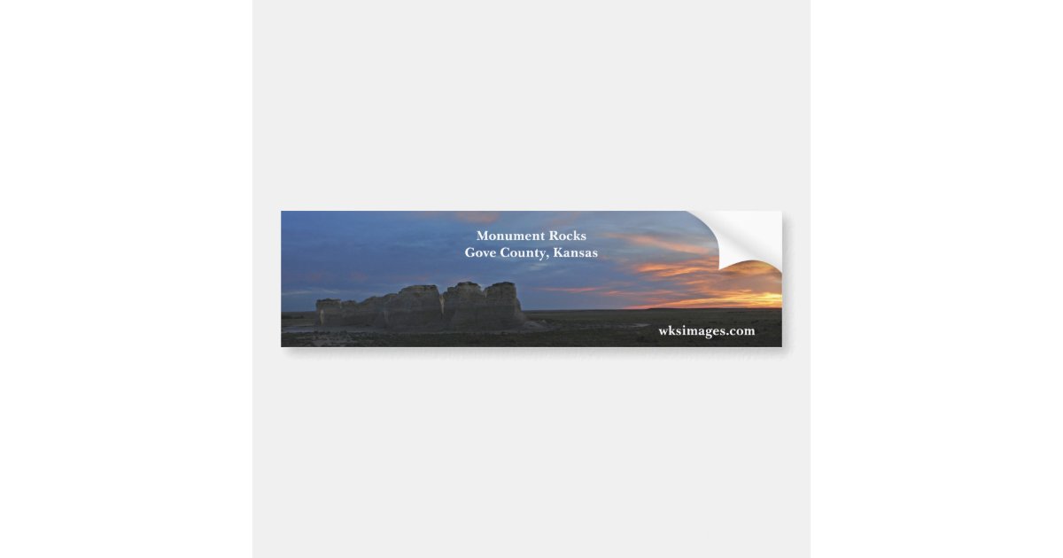 Monument Rocks Bumper Sticker | Zazzle