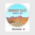 Monument Valley Arizona Utah Vintage Sticker | Zazzle
