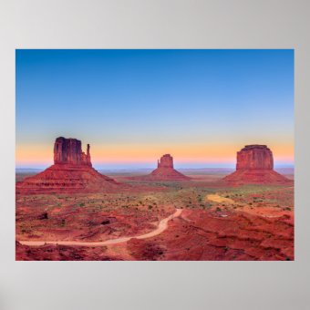 Monument Valley Grand Canyon Utah USA Sunset Poster | Zazzle
