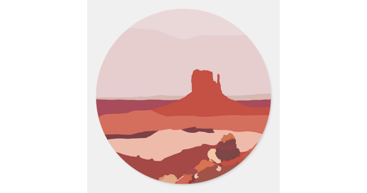 Monument valley sticker | Zazzle
