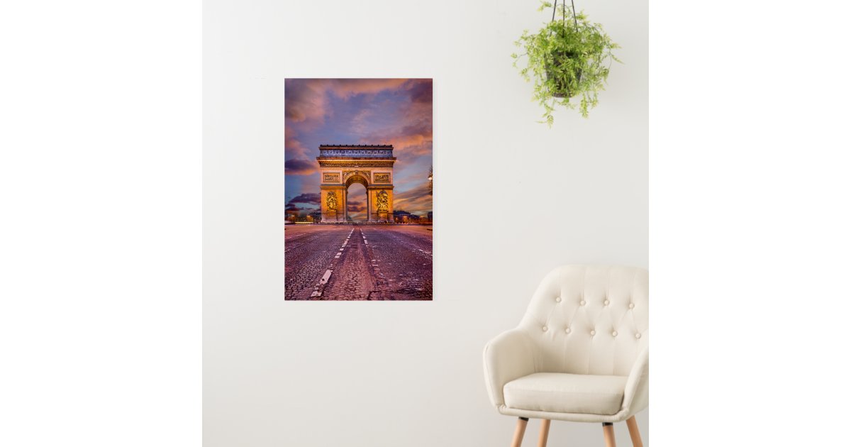 Monuments | Arc de Triomphe, Paris France Foam Board | Zazzle