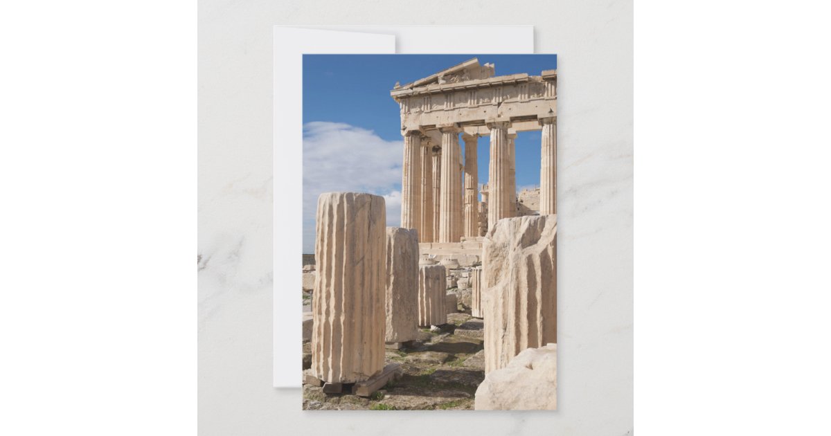 Monuments | Parthenon Acropolis Athens Greece Thank You Card | Zazzle