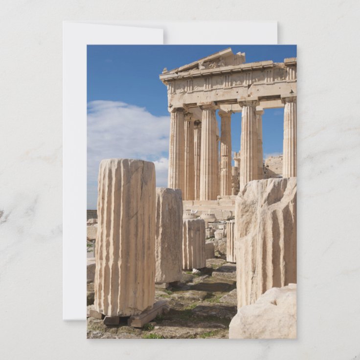 Monuments | Parthenon Acropolis Athens Greece Thank You Card | Zazzle