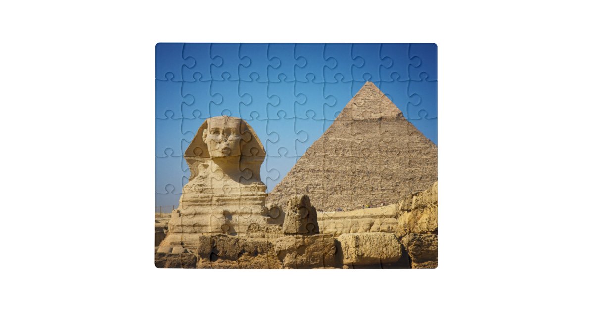 Monuments | Sphinx & Pyramid of Egypt Jigsaw Puzzle | Zazzle