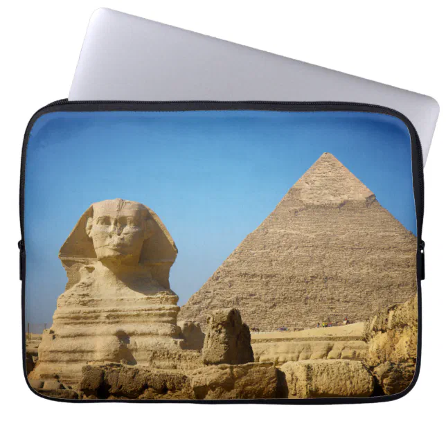 Monuments | Sphinx & Pyramid of Egypt Laptop Sleeve | Zazzle
