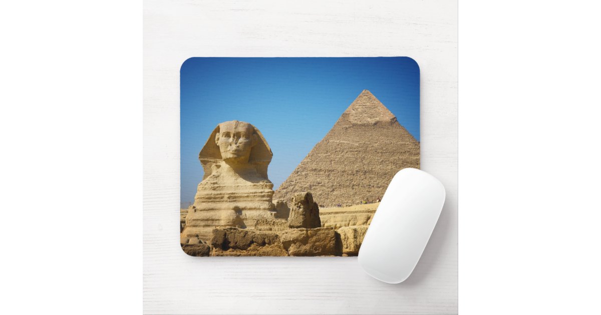 Monuments | Sphinx & Pyramid of Egypt Mouse Pad | Zazzle