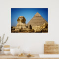 Monuments | Sphinx & Pyramid of Egypt Poster | Zazzle