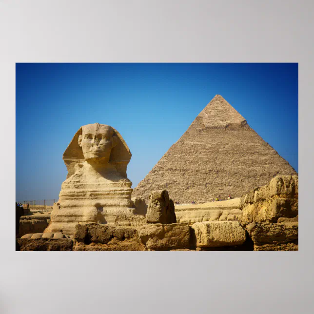 Monuments | Sphinx & Pyramid of Egypt Poster | Zazzle