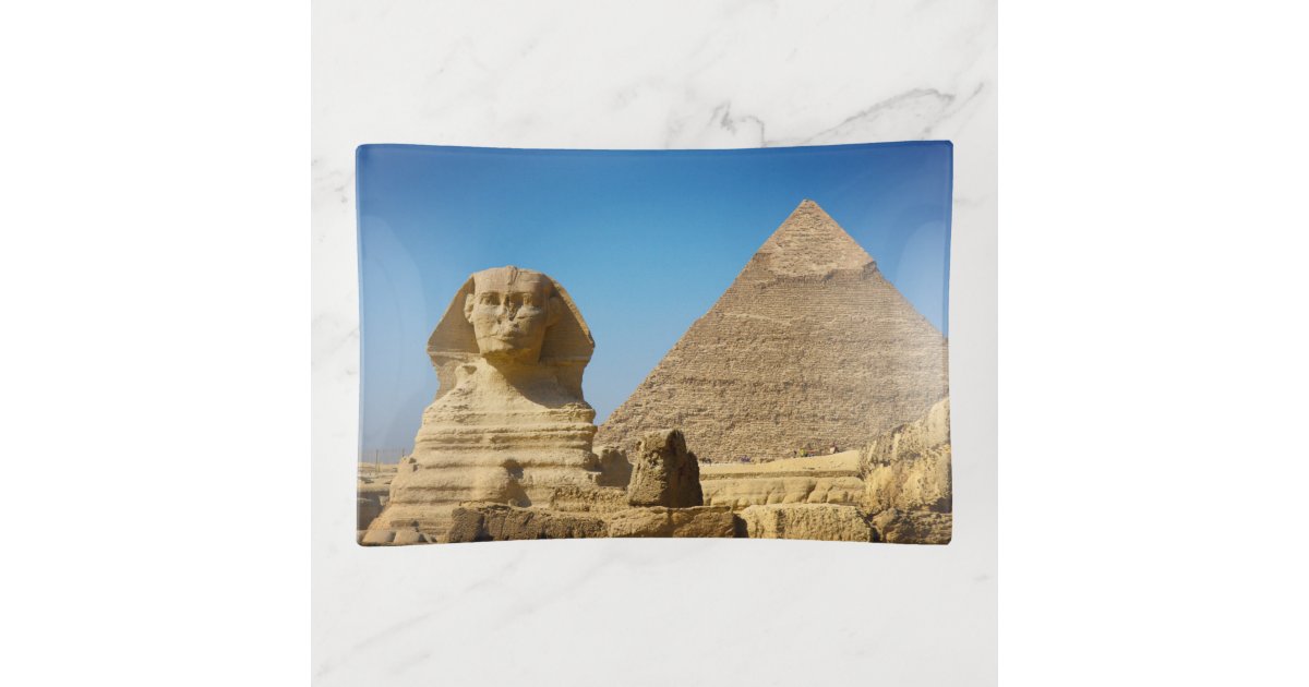 Monuments | Sphinx & Pyramid of Egypt Trinket Tray | Zazzle