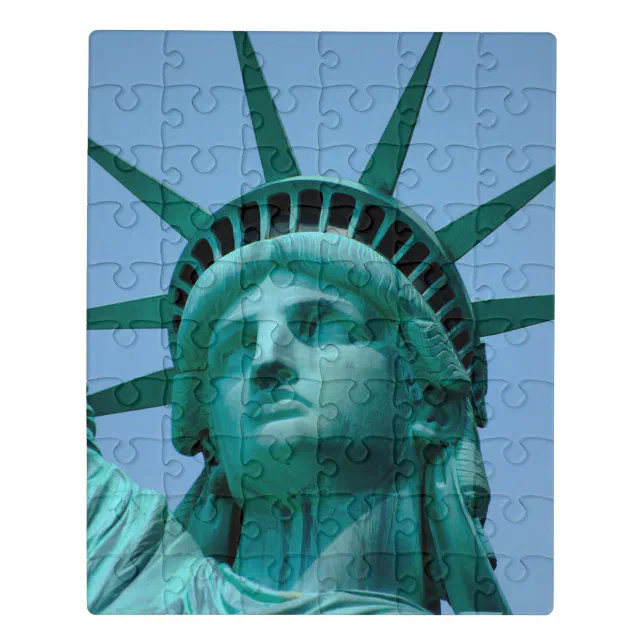 Monuments | Statue of Liberty Face Jigsaw Puzzle | Zazzle