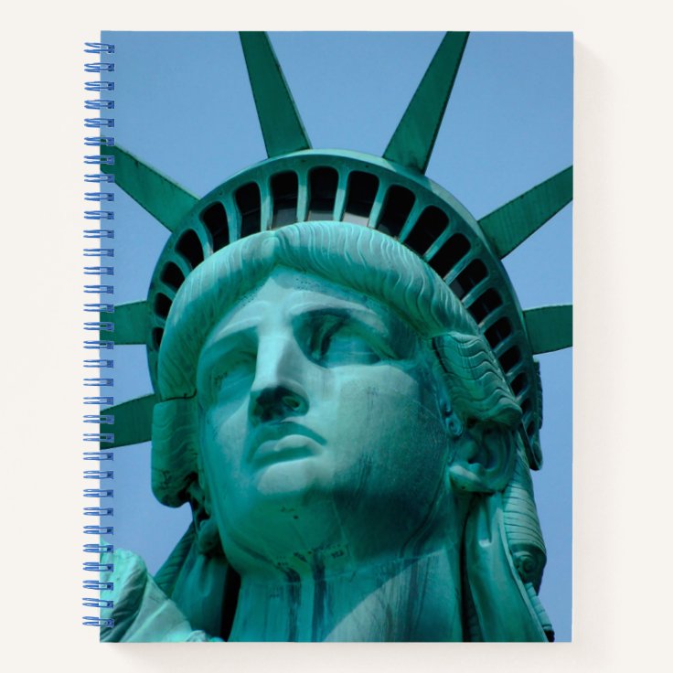 Monuments | Statue of Liberty Face Notebook | Zazzle
