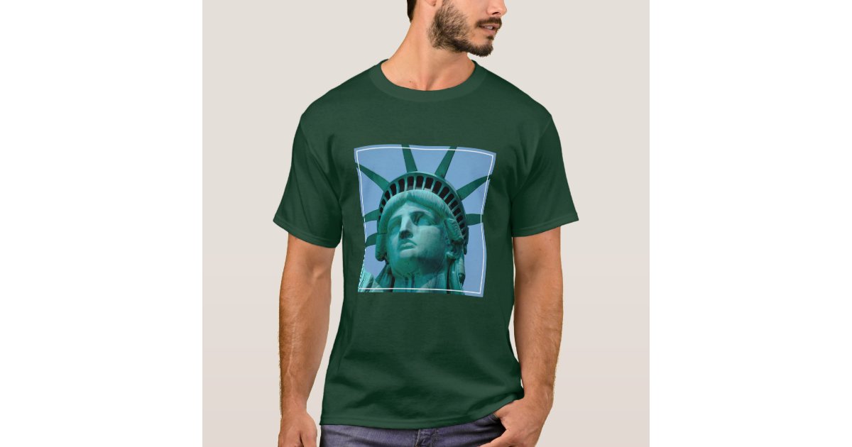 Monuments | Statue of Liberty Face T-Shirt | Zazzle