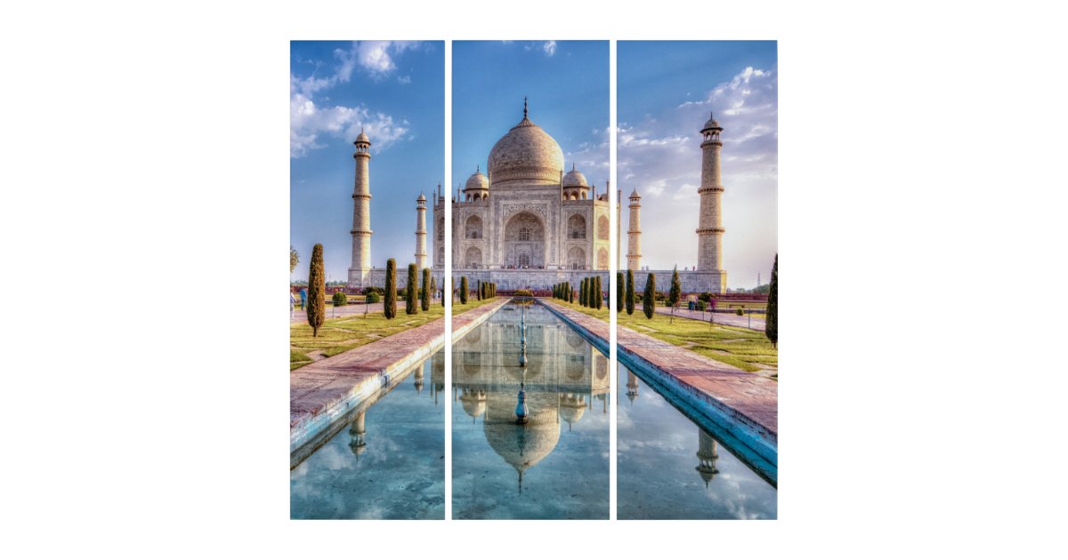 Monuments | Taj Mahal Sunrise Triptych | Zazzle