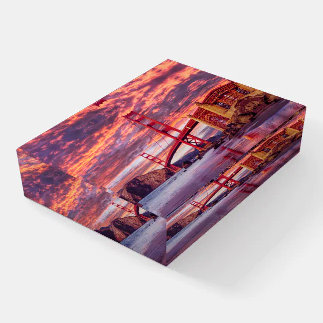 Monuments | The Golden Gate San Francisco, CA Paperweight | Zazzle