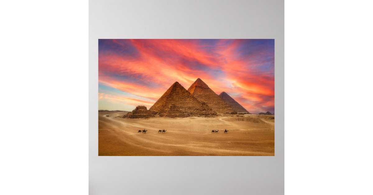 Monuments | The Great Pyramids Poster | Zazzle