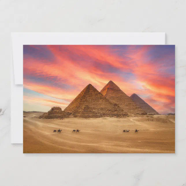 Monuments | The Great Pyramids Thank You Card | Zazzle