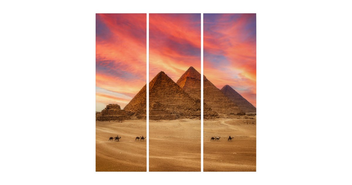 Monuments | The Great Pyramids Triptych | Zazzle