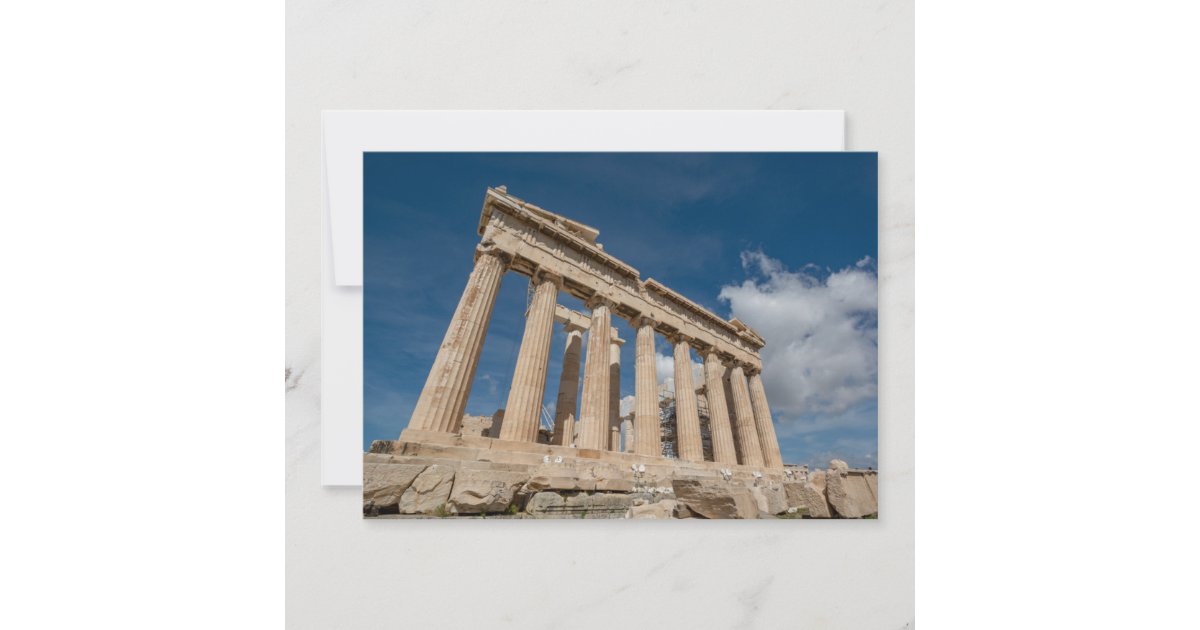 Monuments | The Parthenon, Greece Thank You Card | Zazzle