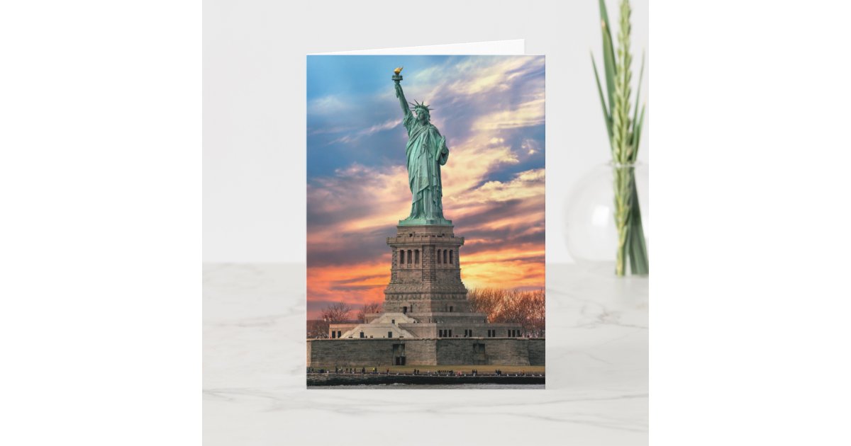 Monuments | The Statue of Liberty Card | Zazzle