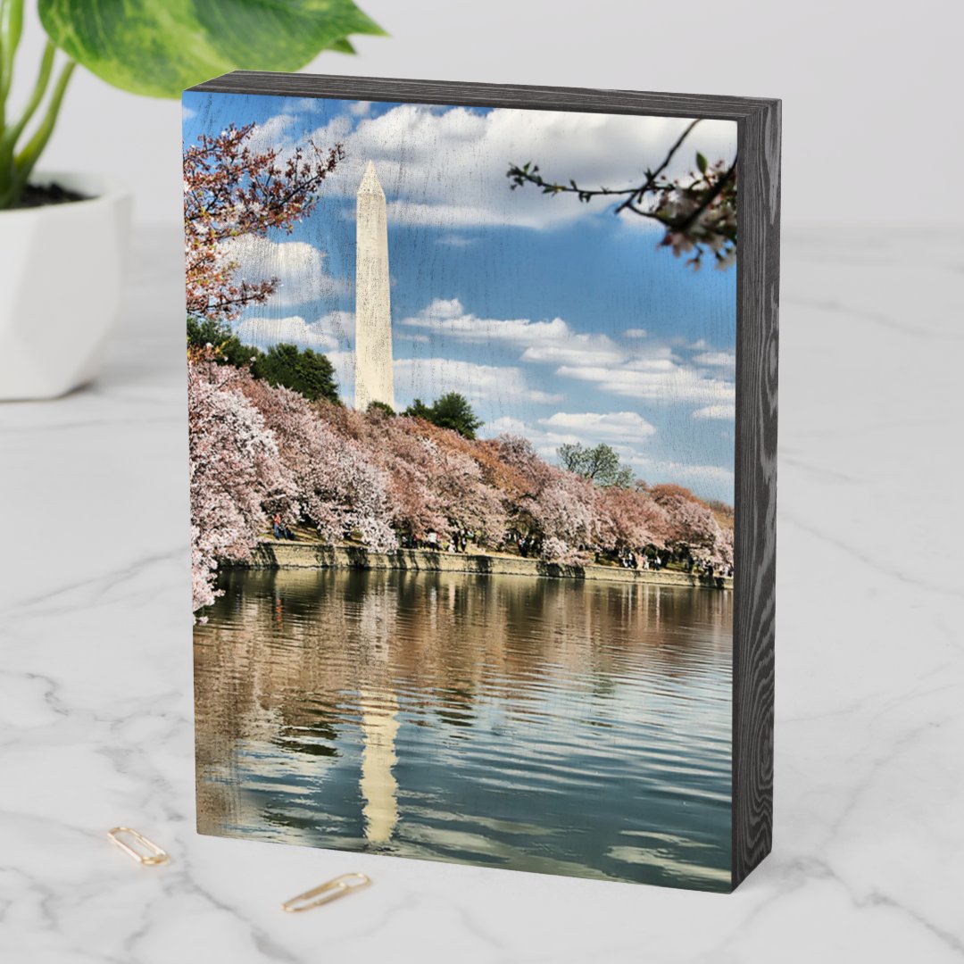 Monuments | Washington Memorial Wooden Box Sign | Zazzle