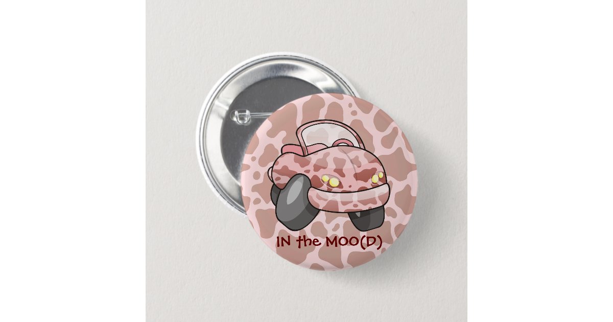 Moo Car Button | Zazzle