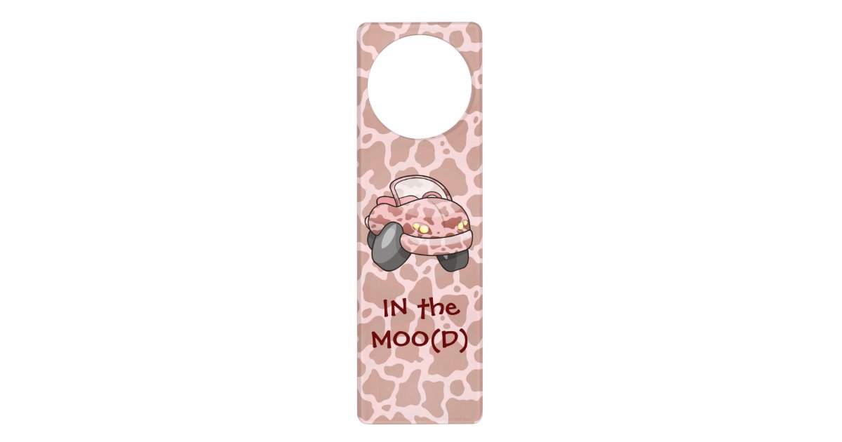 Moo Car Door Hanger | Zazzle