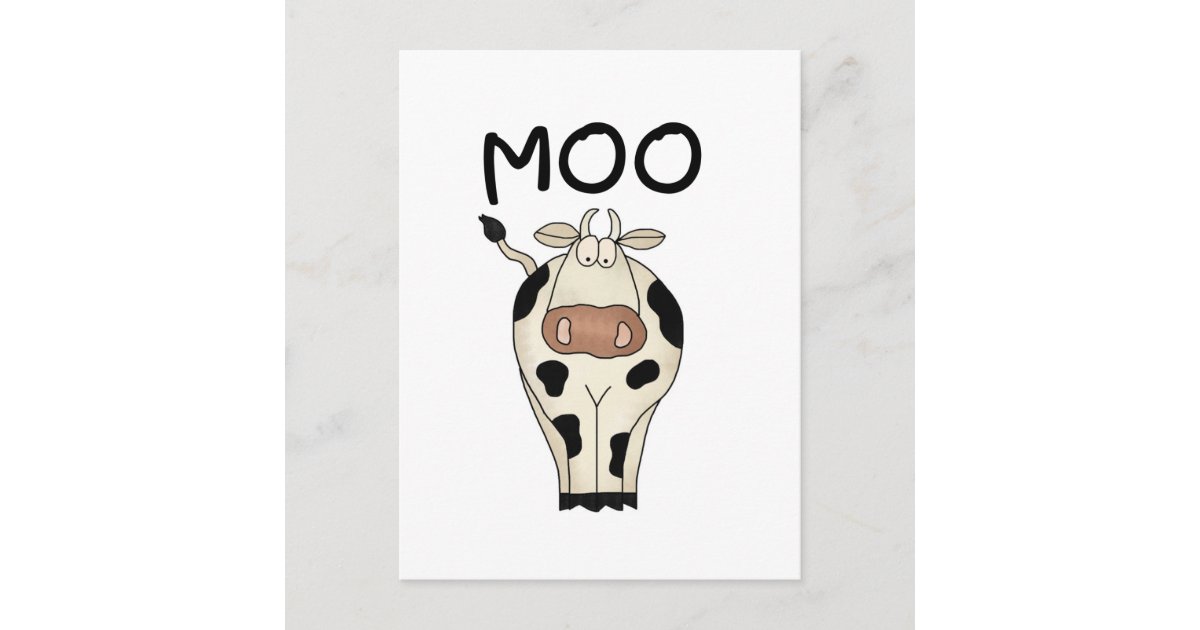 Moo Cow Tshirts and Gifts Postcard | Zazzle