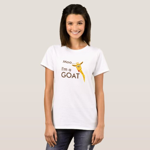 Moo... Im a Goat... Giraffe T-shirt | Zazzle