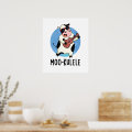 Moo-kulele Funny Ukulele Cow Pun Poster | Zazzle