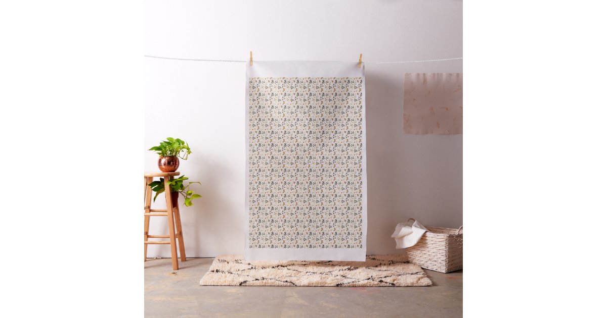 Moo Magic: Whimsy Cow Fabric | Zazzle