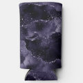 Moody Agate | Midnight Indigo Deep Purple Glam Seltzer Can Cooler | Zazzle