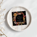 Moody Autumn Elegant Floral Square Open House Invitation | Zazzle