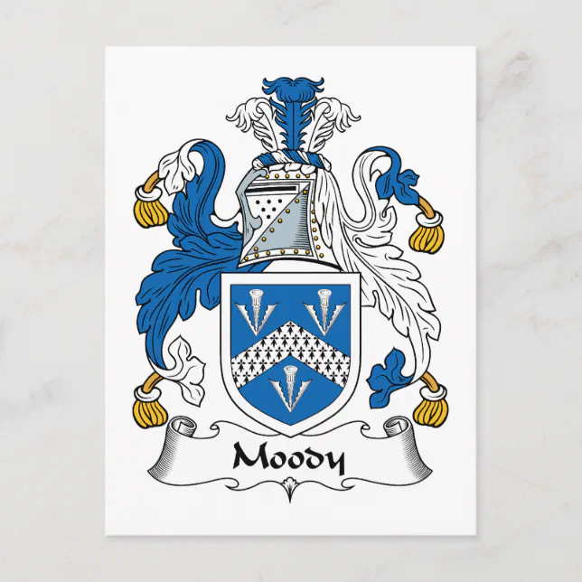 Moody Family Crest Postcard | Zazzle