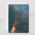 Moody Fireside Wedding Invitation | Zazzle